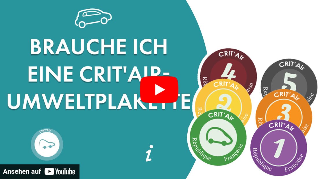Umweltplakette in Frankreich: Wer braucht sie? Wo kann man sie kaufen?