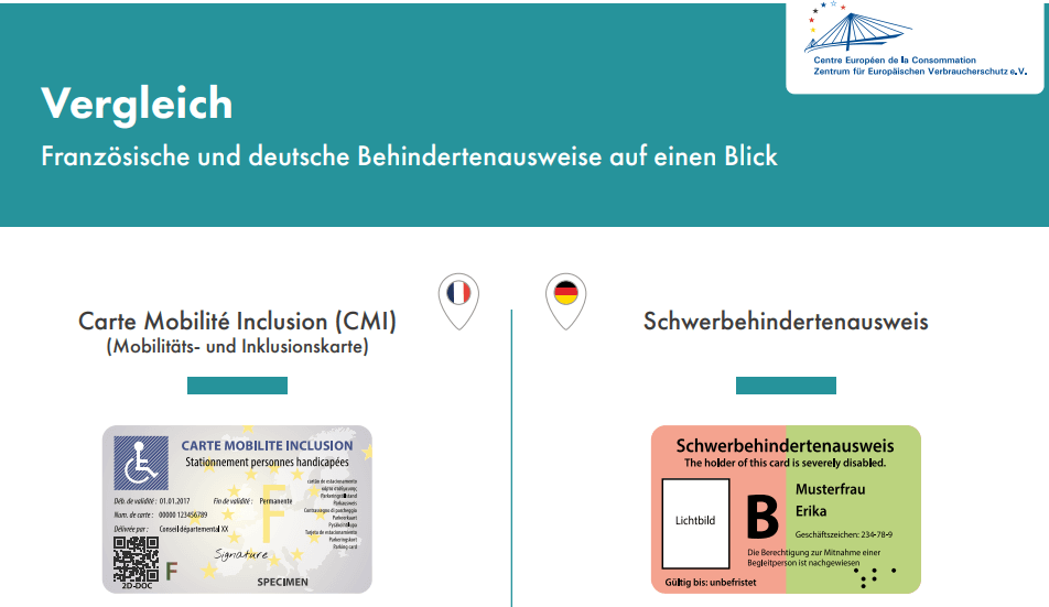 Behindertenausweis in Deutschland und Frankreich